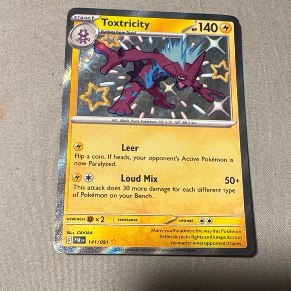 Toys | Toxtricity Pokmon Card | Poshmark